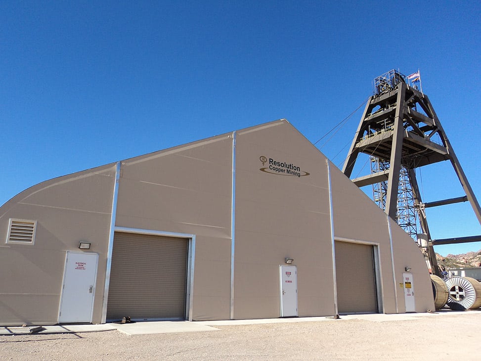 Sprung Project: Resolution Copper Mine - Winch and Hoist House - Mining