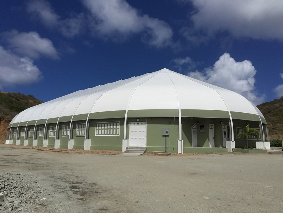 Sprung Project: Montserrat Sports Arena - Gymnasium - Gymnasiums