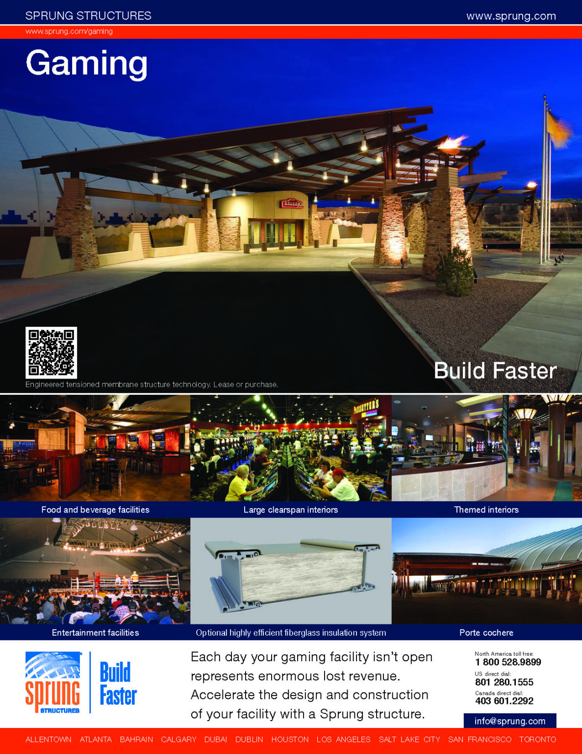 Casino Buildings, Casino Structures - Sprung