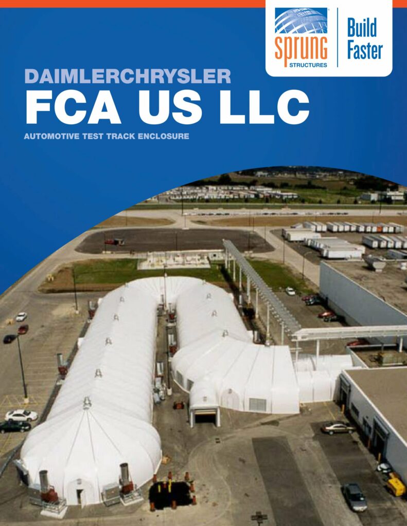 Sprung Project: FCA Test Track Enclosure - Automotive, Manufacturing