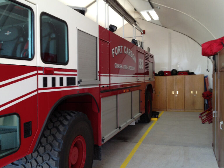 Sprung Project: Emergency Airfield Rescue Vehicle Shelter - Fire Halls