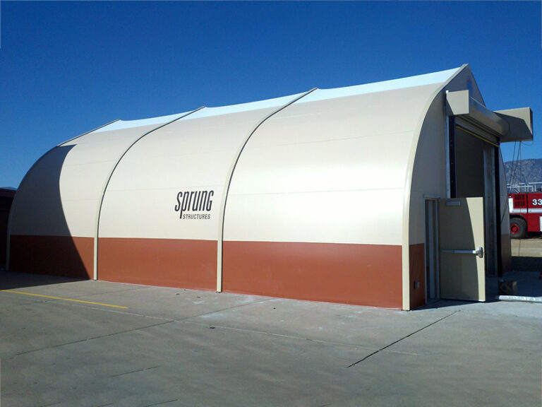 Sprung Project: Emergency Airfield Rescue Vehicle Shelter - Fire Halls