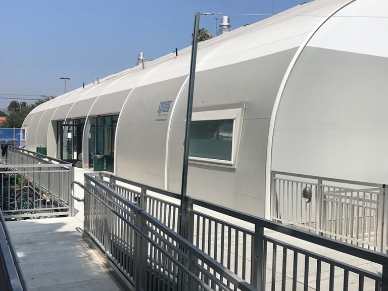 Sprung Project: LA Schrader Blvd Bridge Shelter - Homeless Navigation ...