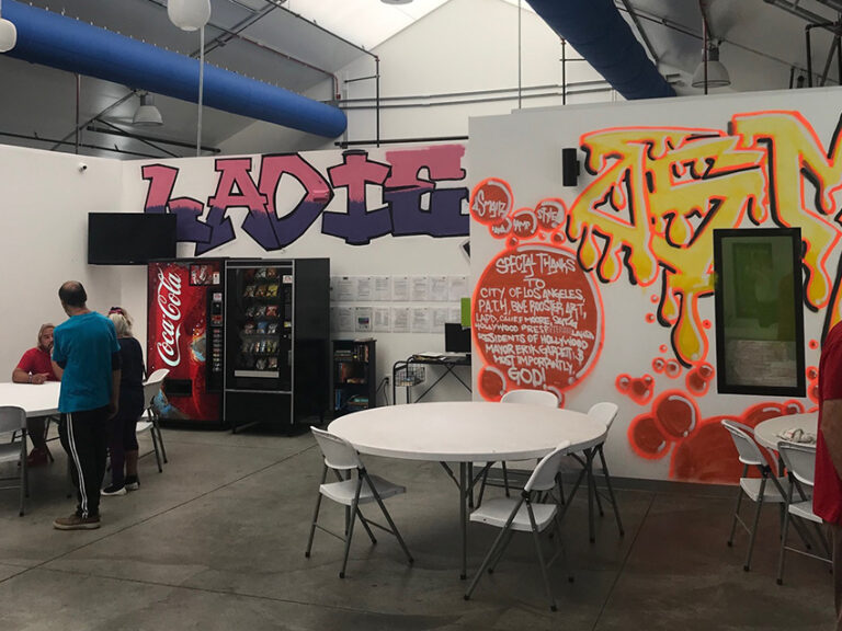 Sprung Project: LA Schrader Blvd Bridge Shelter - Homeless Navigation ...